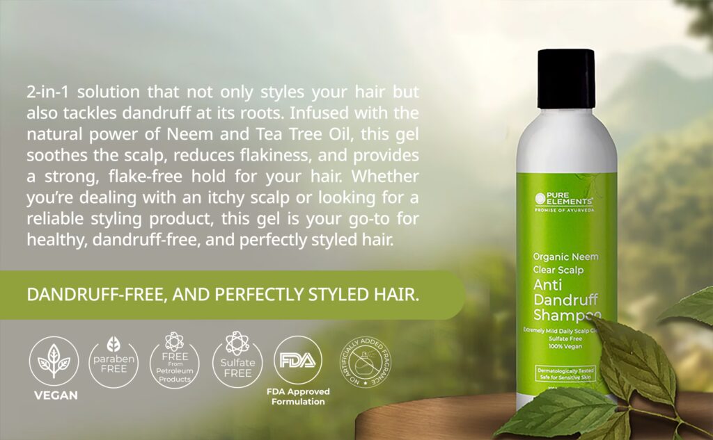 Organic Neem Anti Dandruff Shampoo – Pure Elements